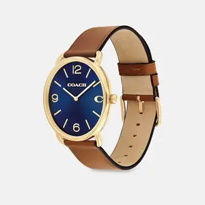 COACH Elliot Watch, 41mm - Saddle/navy
