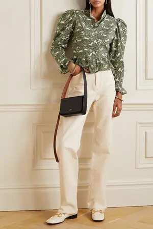 Batsheva Laura Ashley Grace Ruffled Blouse