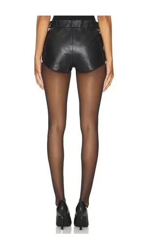 LAMARQUE X Annaise Hot Short - Black Embossed Croco