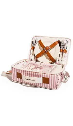 BUSINESS & PLEASURE Picnic Set In Pink - Laurens Pink Stripe