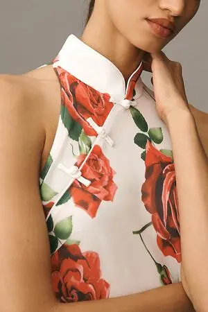 SAU LEE Gladys Halter Prted Maxi Dress