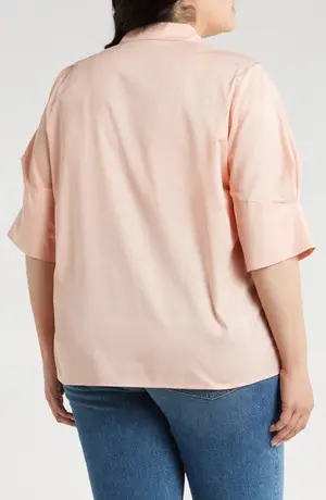 HARSHMAN Bernadiana Cotton Button-up Shirt - Rose Cloud