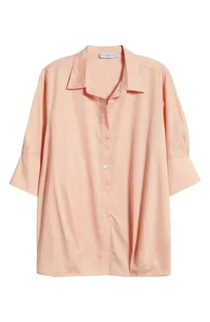 HARSHMAN Bernadiana Cotton Button-up Shirt - Rose Cloud