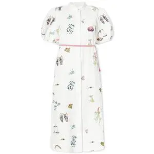 ALEMAIS Alémais Atticus Embroidered Shirt Dress