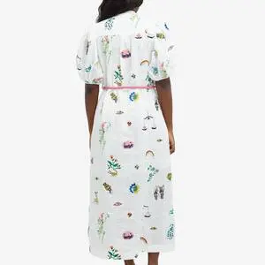ALEMAIS Alémais Atticus Embroidered Shirt Dress