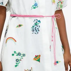 ALEMAIS Alémais Atticus Embroidered Shirt Dress