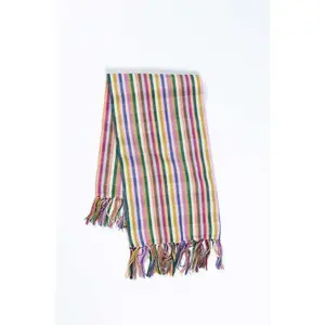 ARCHIVE NEW YORK Valentina Striped Handwoven Cotton Kitchen Towel - Rainbow