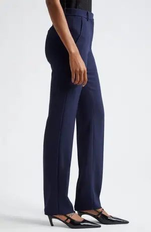 Emporio Armani Techno Gabardine Straight Leg Trousers