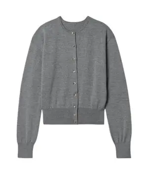 Khaite Jackie Wool-blend Cardigan - Gray