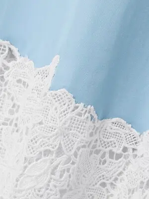 KIKA VARGAS Emma Guipure Lace-trimmed Tencel Lyocell Maxi Dress