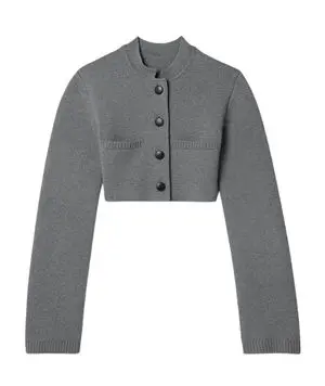 Khaite Ello Cropped Wool-blend Cardigan