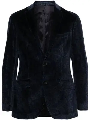 Etro Paisley-print Velvet Blazer