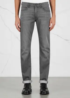 Paige Federal Straight-leg Jeans - Grey