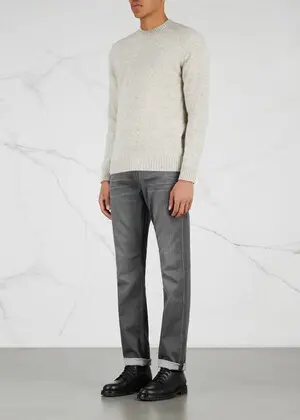 Paige Federal Straight-leg Jeans - Grey