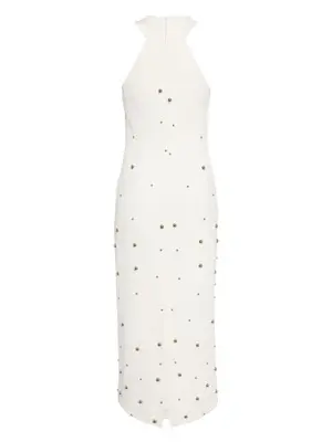 Elie Saab Stud-embellished Midi Dress