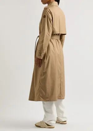 Moncler Barbetane Shell Trench Coat - Beige