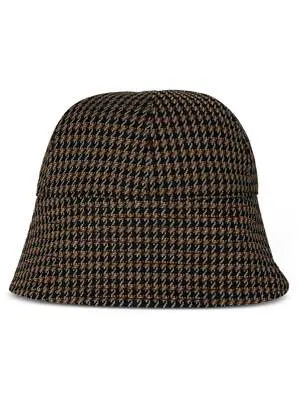 Rosetta Getty Rosetta Getty Houndstooth Bucket Hat Black