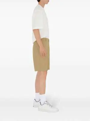 Burberry Cotton Gabardine Shorts - Neutrals