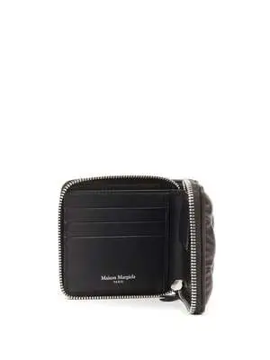 MAISON MARGIELA Leather Zip Around Wallet - Brown