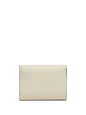 Marni Trunkaroo Tri-fold Leather Wallet - Neutrals