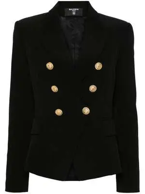 Balmain Double-breasted Blazer - Black