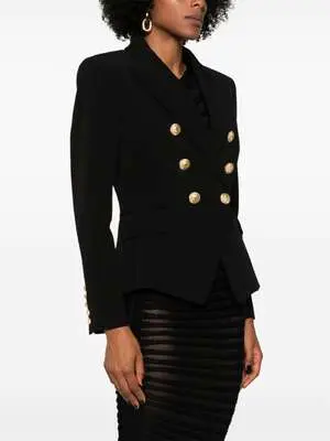 Balmain Double-breasted Blazer - Black