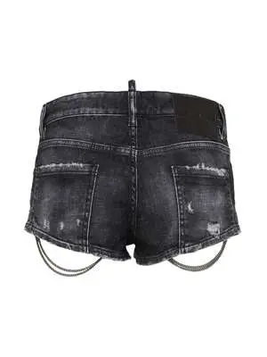Dsquared2 Chain-detail Denim Mini Shorts