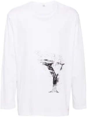 Y’S Y's Graphic-Print Cotton T-Shirt