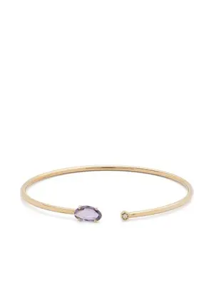 Jia Jia 14kt Yellow Pink Sapphire Cuff Bracelet - Gold