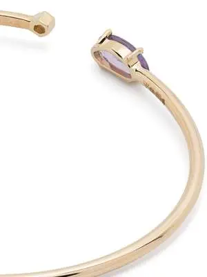 Jia Jia 14kt Yellow Pink Sapphire Cuff Bracelet