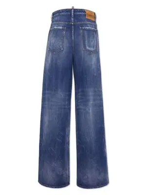 Dsquared2 High-rise Wide-leg Jeans
