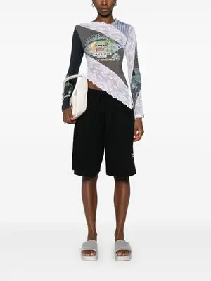 Balenciaga Soccer Baggy Shorts - Black | Editorialist