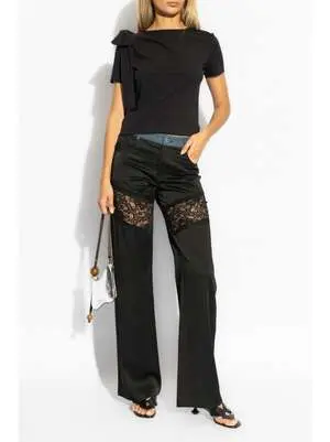 Blumarine Panelled Straight Trousers