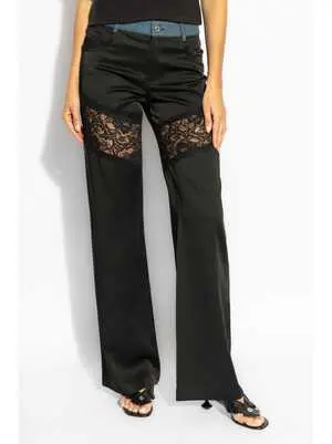 Blumarine Panelled Straight Trousers