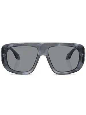 Giorgio Armani Logo-print Sunglasses - Grey