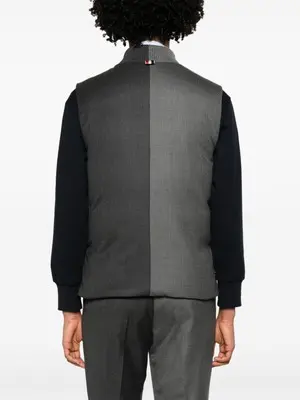 Thom Browne Baseball-collar Wool Gilet