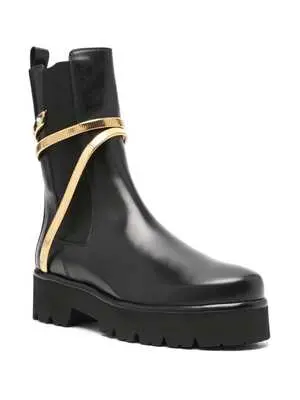 Rene Caovilla 45mm Snake-detail Boots