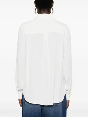 Pinko Crepe De Chine Shirt - White