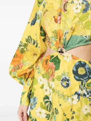 ALEMAIS Cresida Cutout Midi Dress