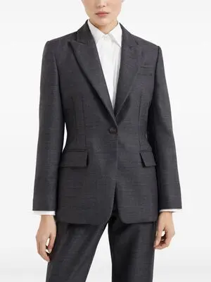 Brunello Cucinelli Single-breasted Virgin-wool Blazer