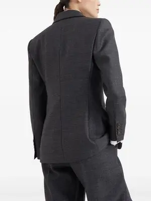 Brunello Cucinelli Single-breasted Virgin-wool Blazer