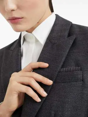 Brunello Cucinelli Single-breasted Virgin-wool Blazer