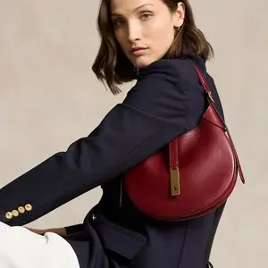 Ralph Lauren Polo ID Leather Small Shoulder Bag Chianti