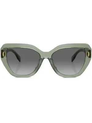 Tory Burch Geometric Frame Sunglasses - Green