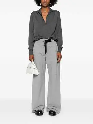PETER DO Mélange Wool Polo Jumper