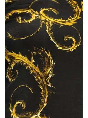 Versace Watercolour Couture-print Midi Dress