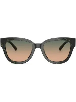 COACH Monogram-pattern Butterfly Sunglasses - Green