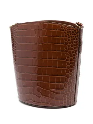 TOM FORD Croc-effect Medium Bucket Bag