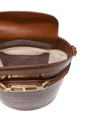 TOM FORD Croc-effect Medium Bucket Bag
