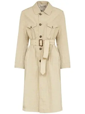 MAISON MARGIELA Canvas Belted Trench Coat